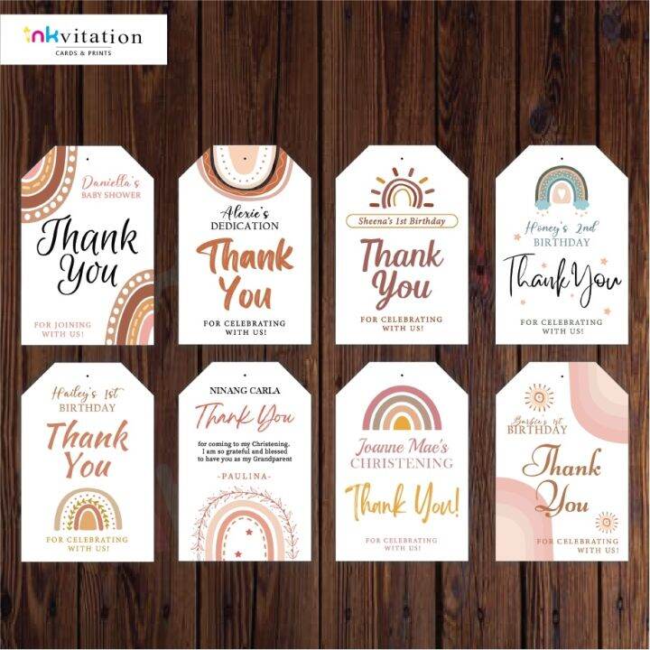 FREE STRING BOHO SOUVENIR TAGS FOR BIRTHDAY DEDICATION CHRISTENING ...