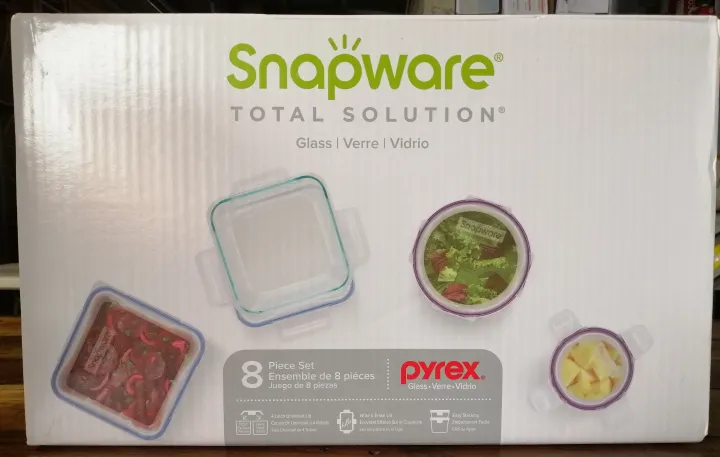 Pyrex Snapware 8-pc Glass Set | Lazada PH