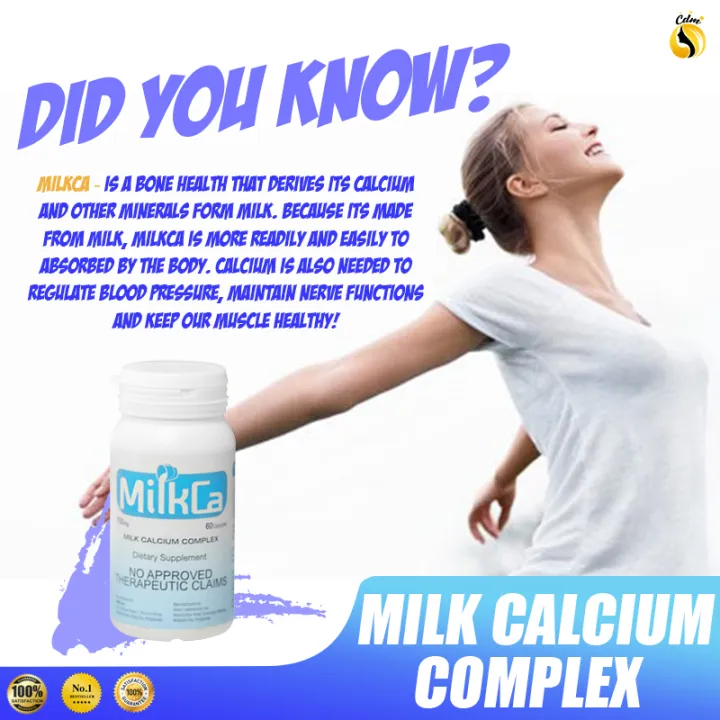 I-Fern MILKCA Milk Calcium Complex 60 Capsules, Strengthen Bones ...