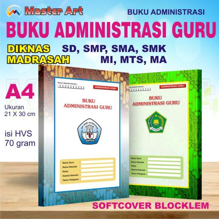 BUKU ADMINISTRASI GURU - DIKNAS (SD, SMP, SMA) MADRASAH (MI, MTS, MA) | Lazada Indonesia
