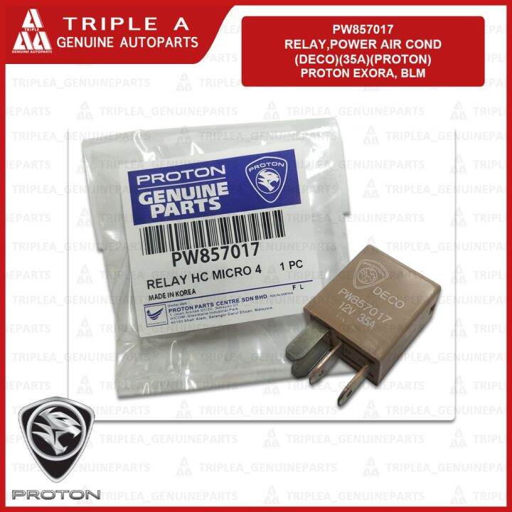 100% Original Fan Micro HC Relay Proton Exora, BLM PW857017 4 Pin, 35A ...