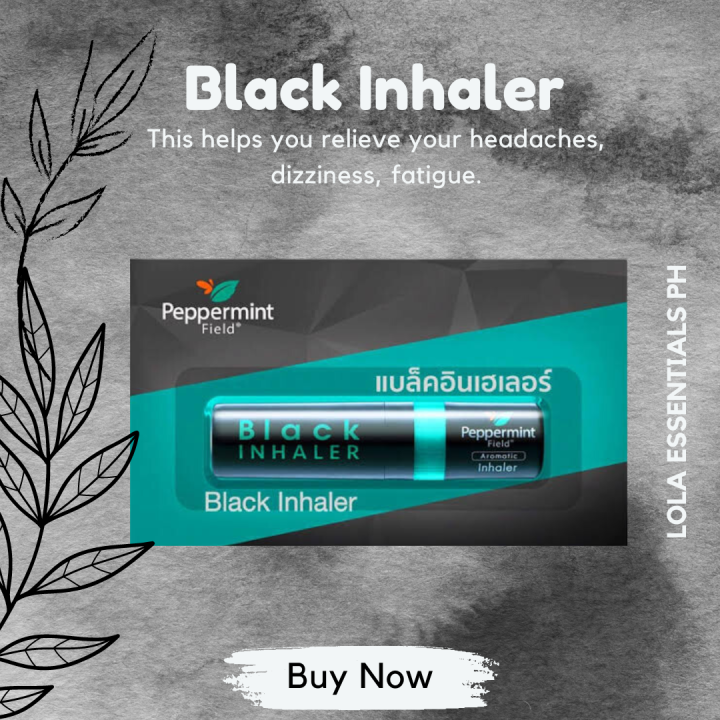 Peppermint Field Black Inhaler Thailand 2 in 1 Inhaler - Yadom | Lazada PH