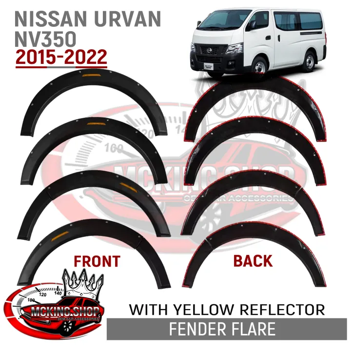 Nissan Urvan NV350 2015-2022 Fender Flare with Yellow Reflector (Black ...