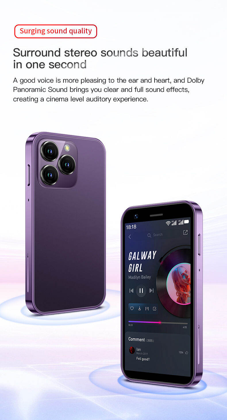 ใหม่ SOYES XS16 Quad Core Mini 4Gสมาร์ทโฟน3.0นิ้วหน้าจอIPS 3GB RAM 64GB ROM 2000Mah WIFIบลูทูธ ...