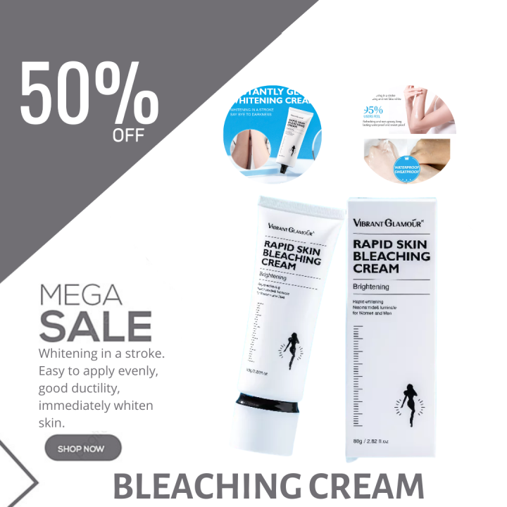 Rapid Skin Bleaching Cream / Serum Whitening Brightening Moisturizing ...