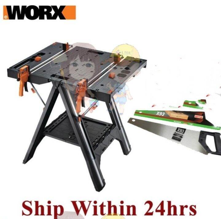WORX WX051 Pegasus Folding Work Table & Saw horse (+rm10 get BACHO X93 ...