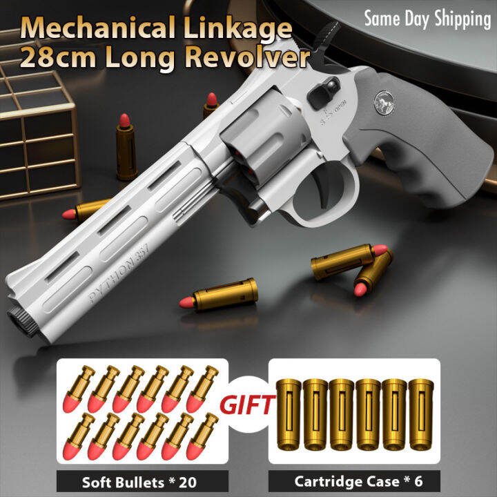 Revolver toy gun nylon material with rotating clip /toy guns for boys ...