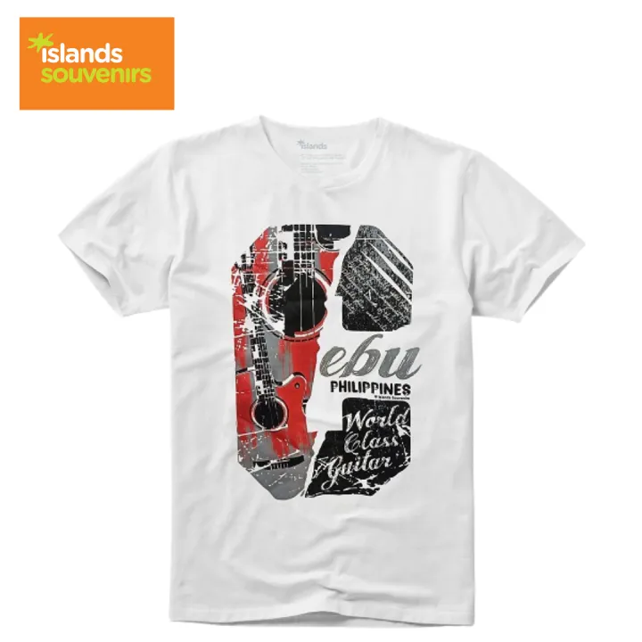 Islands Souvenirs C is for Cebu Men's White Shirt | Lazada PH