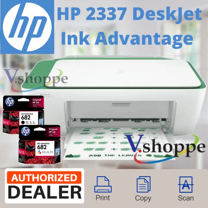 Genuine HP Green & White AIO 2337 DeskJet Palm Ink Advantage 3 in 1 ...