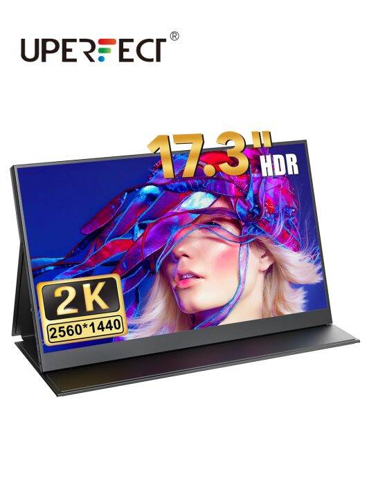 UPERFECT 17.3'' Portable Monitor Mobile Display 2K 1080P Full HD IPS ...