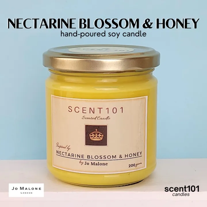 NECTARINE BLOSSOM AND HONEY Soy Wax Scented Candle 200 Grams | Lazada PH