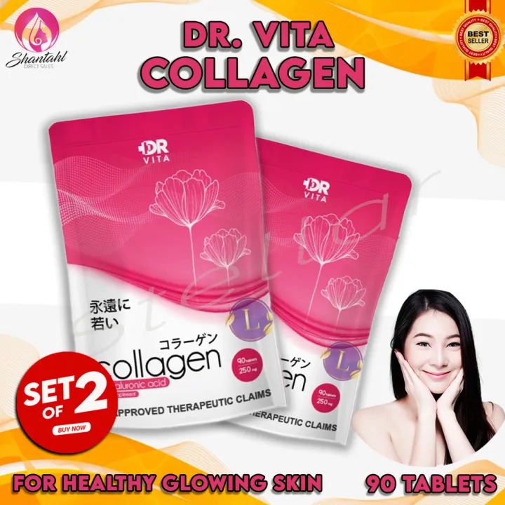 SET OF 2! Original Dr. Vita Collagen 90 tablets| Dr Vita collagen with ...