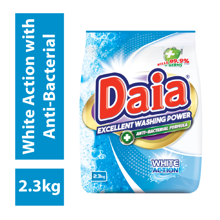 Daia Powder Detergent White Action with Anti- Bacterial 2.3kg | Lazada