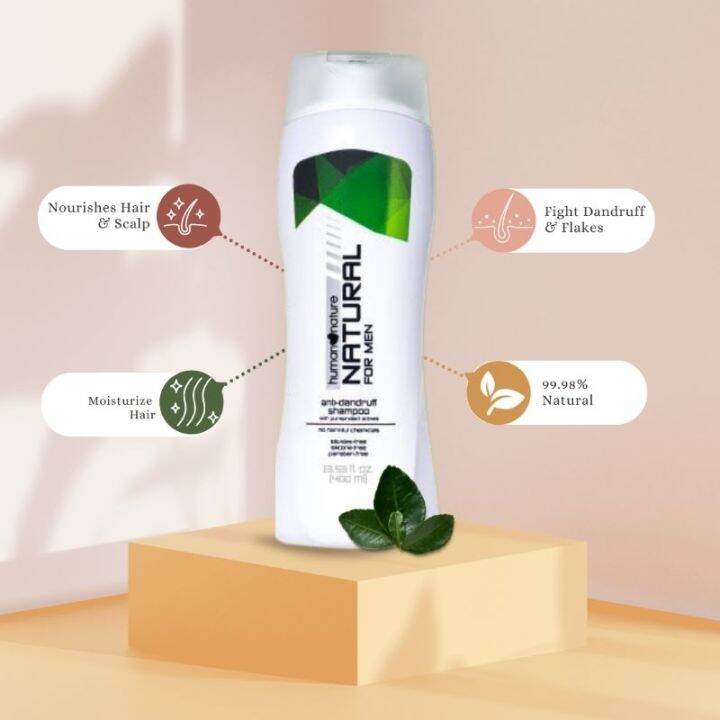 Human Nature Natural 3 in 1 Anti Dandruff Shampoo For Men 180ml 400ml ...