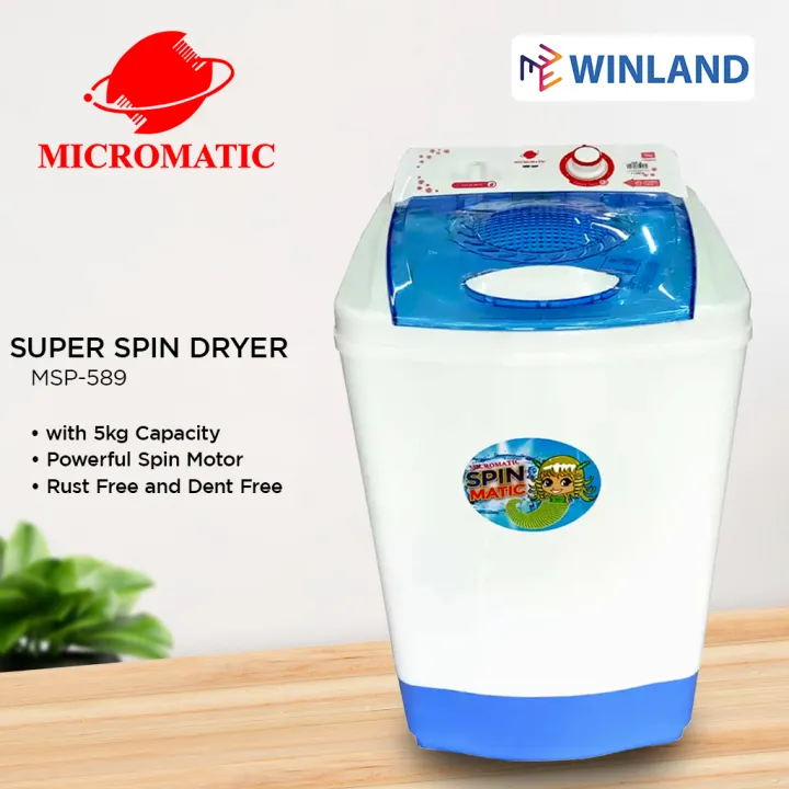MICROMATIC by Winland Super Spin Dryer 5kg Powerful Spin Motor MSP-589 | Lazada PH