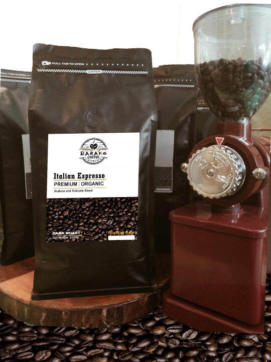 [BG] Coffee ESPRESSO ITALIAN Blend Premium Arabica + Robusta Coffee 1kg ...