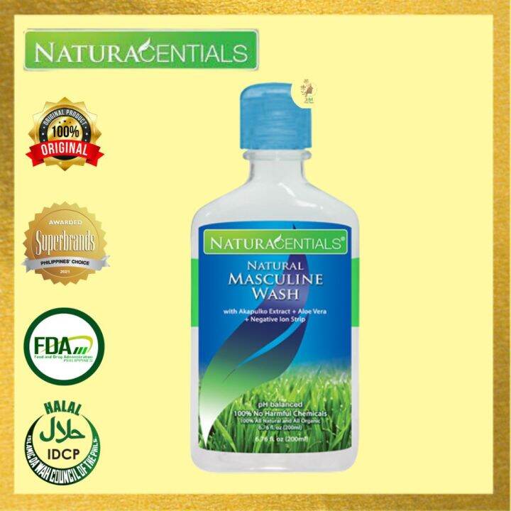 100% Original NaturaCentials Natural Masculine Wash with Akapulko ...