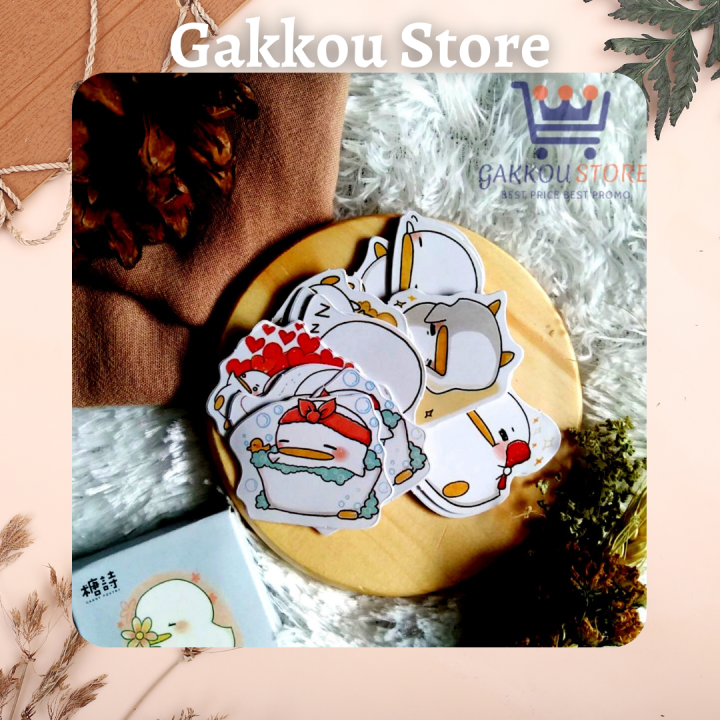 Sticker Paper Stiker Kertas Duck Bebek Deco Dekorasi Scrapbook Lucu ...