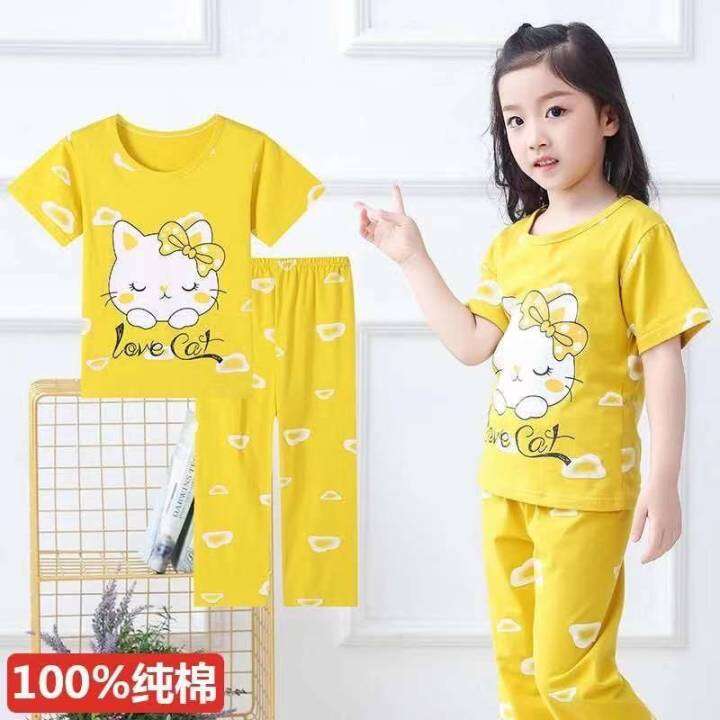 kids terno pajama girls pan tulog RANDOM DESIGN | Lazada PH