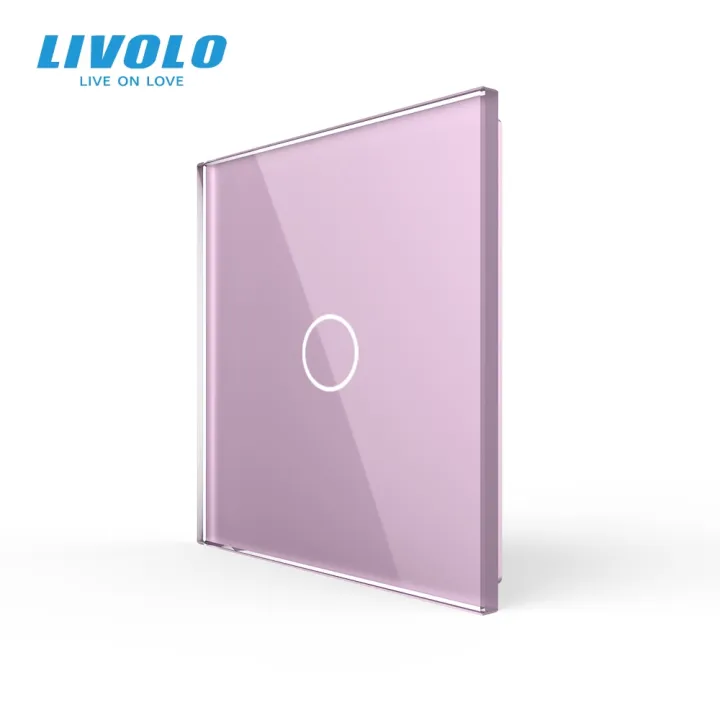 Livolo Luxury White Pearl Crystal Glass, EU standard, Single Glass ...