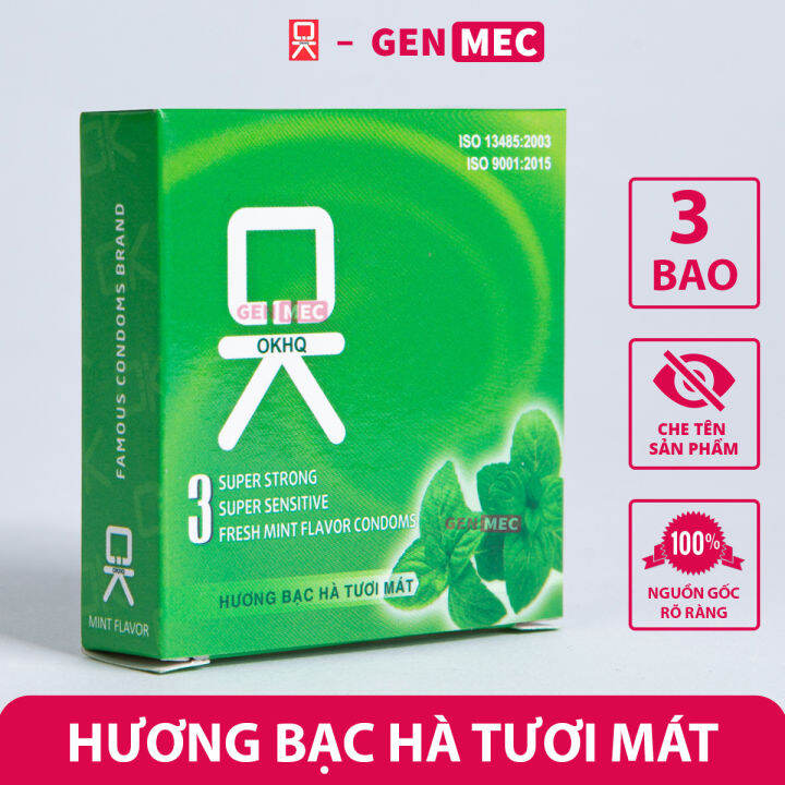 Bao cao su OK HK Hương Bạc Hà - Siêu Khoái Cảm - Siêu Thăng Hoa - BCS ...