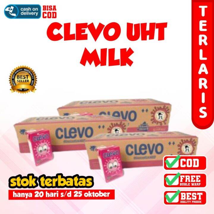 1 DUS - MINUMAN SUSU UHT CLEVO TERMURAH SUSU KOTAK - dus | Lazada Indonesia