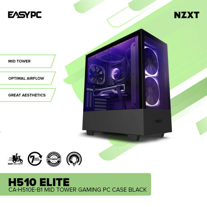 EasyPC NZXT H510 Elite CA-H510E-W1B1 Mid Tower White and Black Great ...
