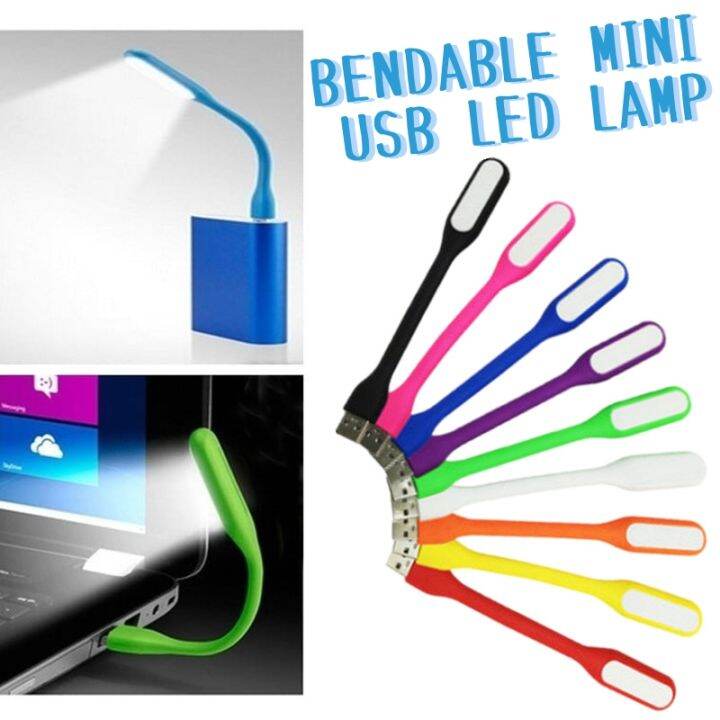 Bendable Mini USB LED Lamp Flexible 5V 1.2W Book Light For Power Bank Notebook Computer Laptop ...