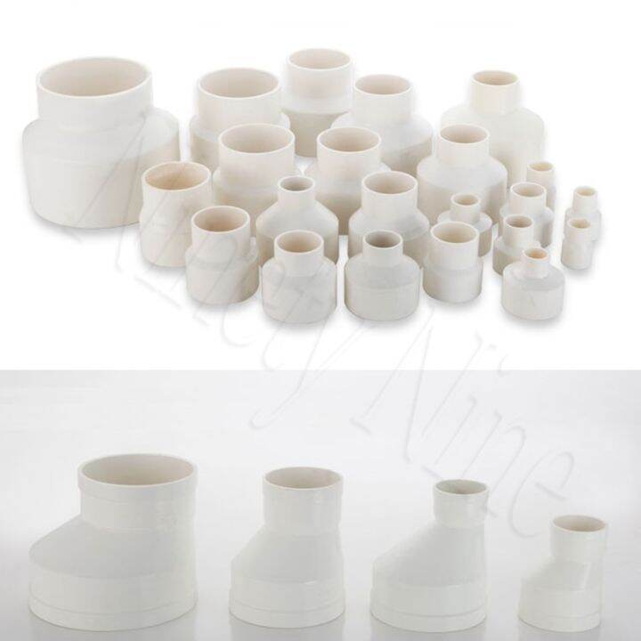 White Dwv Reducing Pvc Tube Pipe Fitting Eccentric Off Center Coupling ...