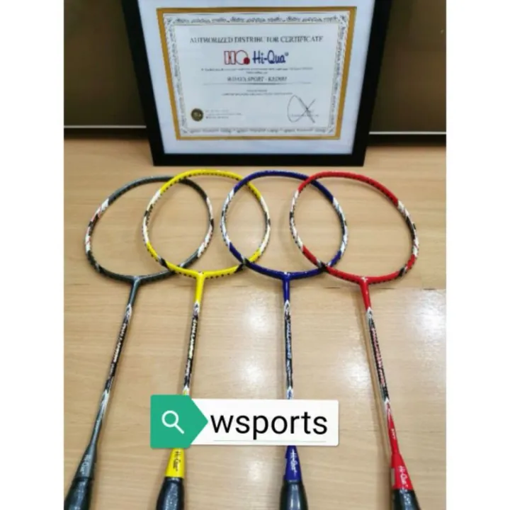 [[Free Grip]] Raket Badminton HiQua Challanger Original | Lazada Indonesia