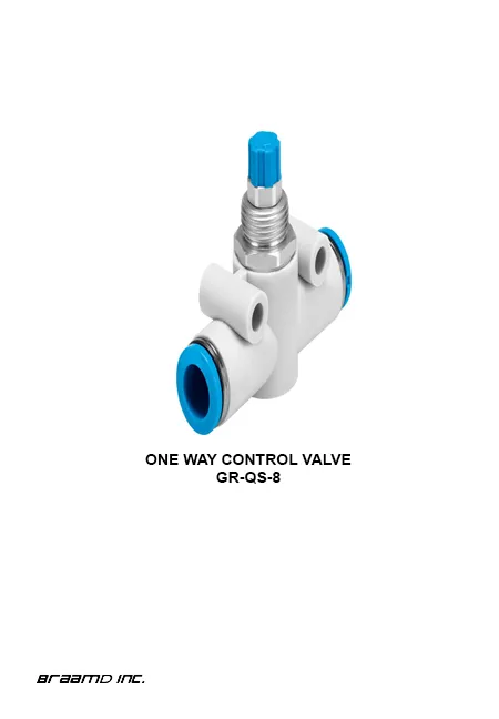 Festo - One-way flow control valve - GR-QS-8 | Lazada PH