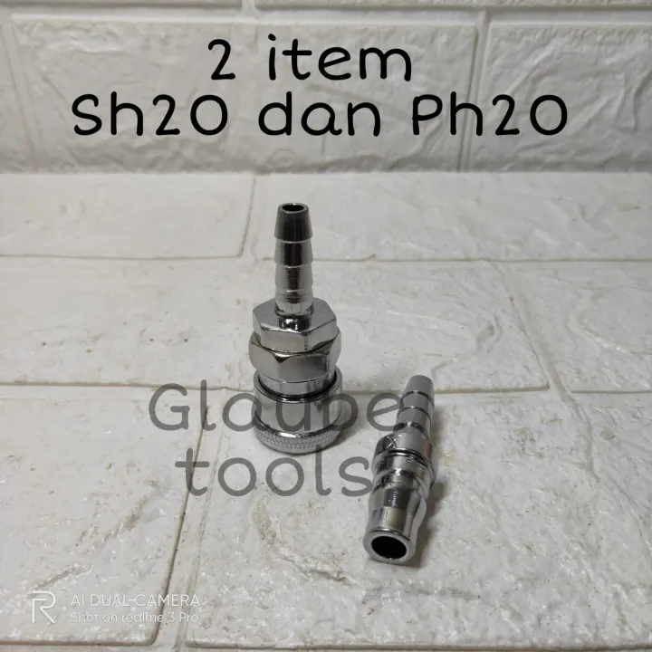 ( 2 item ) SH20 dan PH20 Quick Coupler Sambungan Selang Adapter ...