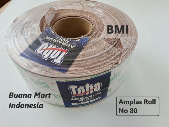Amplas Roll TOHO No 80 | Amplas Meteran Grit 80 | Amplas Besi | Lazada ...