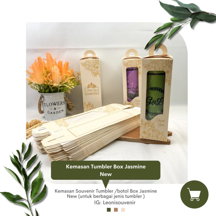 Kemasan Souvenir Tumbler/Botol Box Jasmine (Untuk Berbagai Jenis ...
