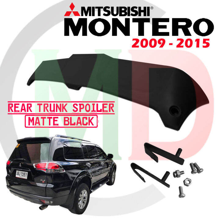 Mitsubishi Montero 2009-2015 Clip Type Rear Trunk Spoiler (Matte Black ...