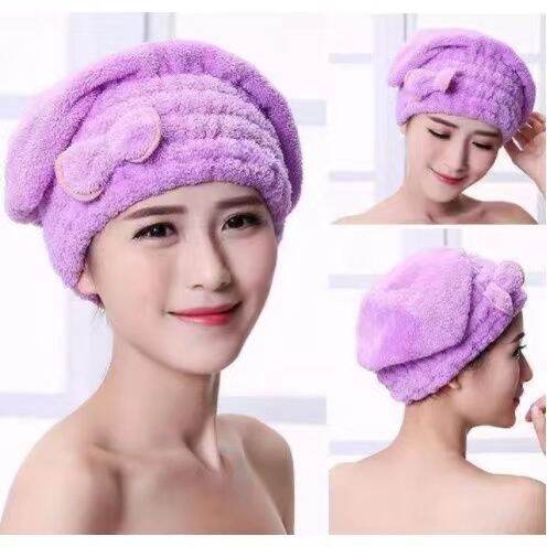 K.1pcs dry hair cap Shower dry hair cap Bathroom towel accessories dry ...