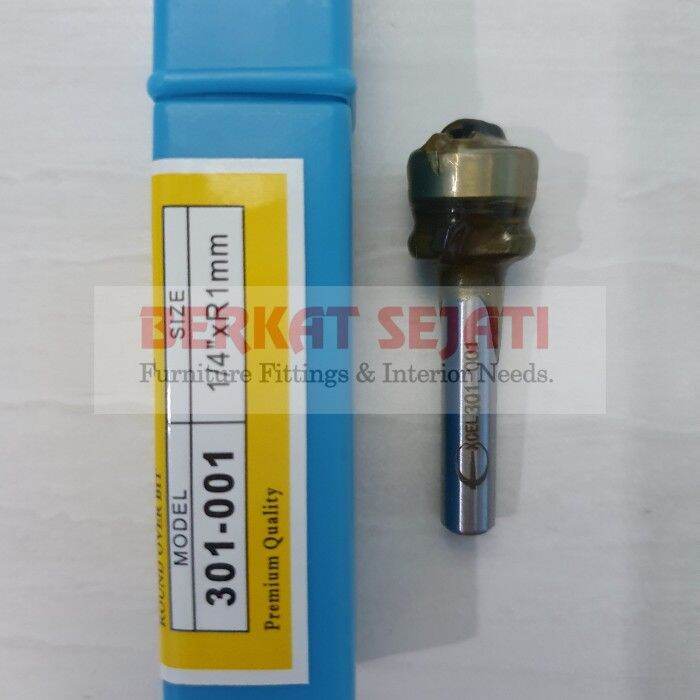 Mata Router untuk Edging R1 (1mm) ROUND OVER BITS Trimmer Profil Hpl ...