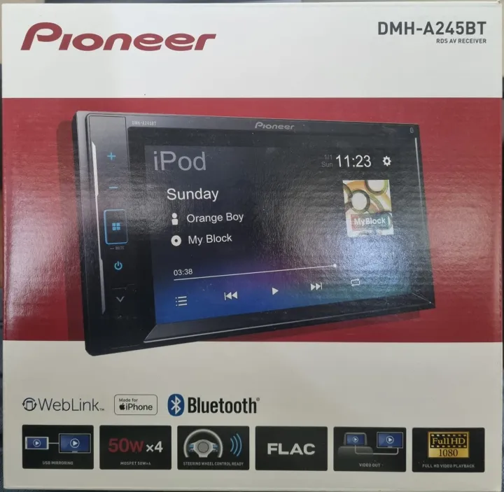 Pioneer DMH-A245BT Radio (RDS) Audio Video (AV) Digital Media Receiver | Lazada PH