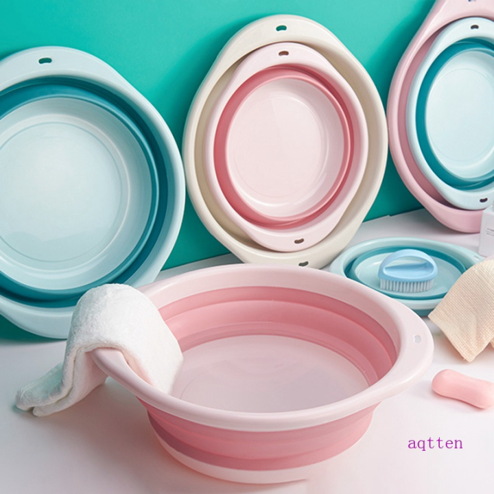 Folding Basin Aqtten Multipurpose Plastic Collapsible Folding Bucket ...