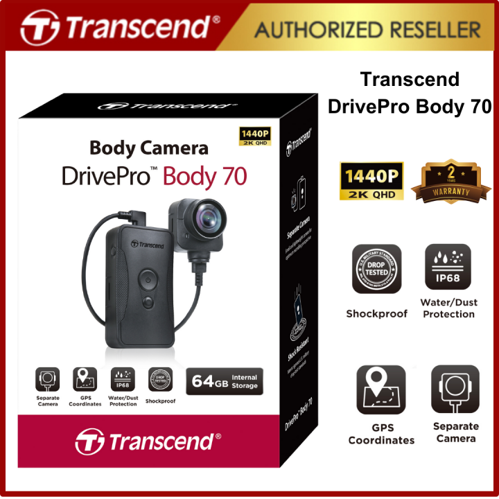 Transcend DrivePro Body70 64GB | Police | Security Guards | Fire ...