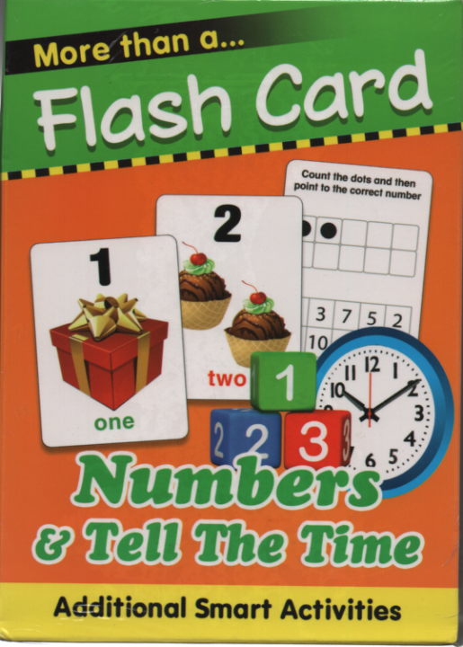 FLASH CARDS NUMBERS & TELL THE TIME | Lazada
