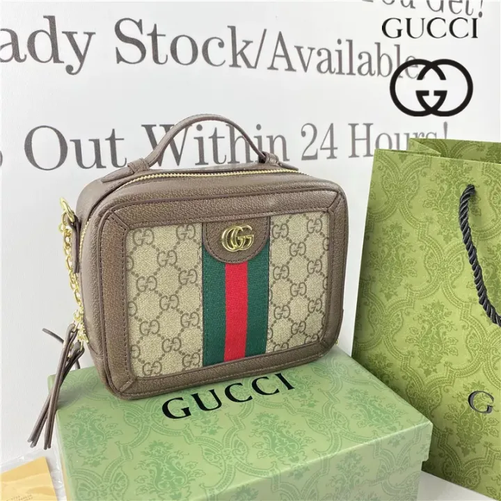 GUCCI Hand Beg With Sling For Women On Sale Brown 2022 Best Gift For ...