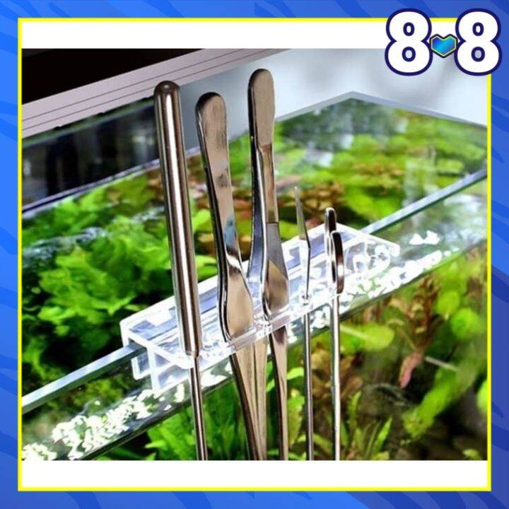 Aquarium Acrylic Clip On Tool Organizer Aquascape Aquascaping Tools Tweezer Scissor Forcep ...