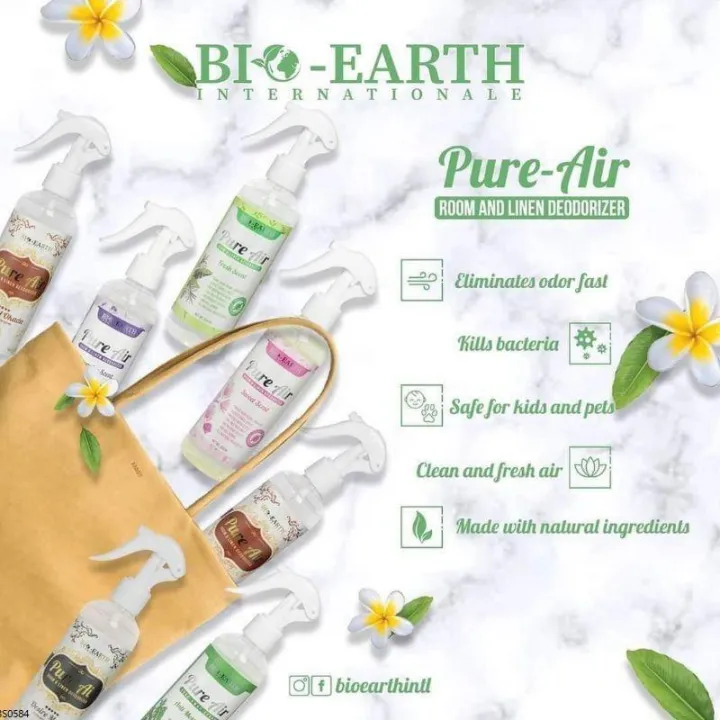 Pure Air Disinfectant Deodorizer by Bio Earth | Lazada PH