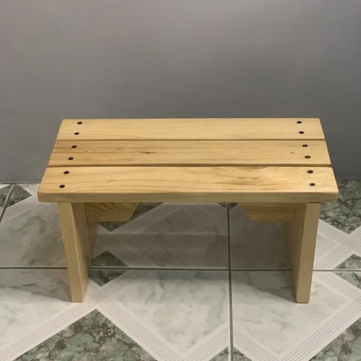 Wooden Footrest, Stool, Bangkito, Plant Stand, Step Stool | Lazada PH