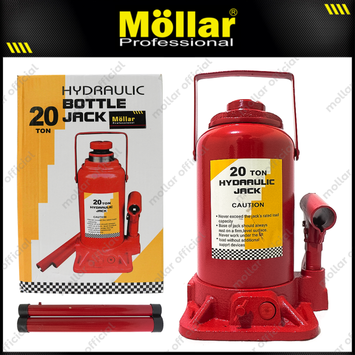 MOLLAR Dongkrak Botol 20 Ton Hidrolik Manual Hydraulic Bottle Jack 20T ...