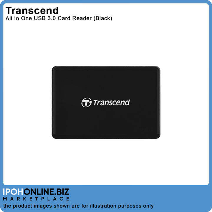 Transcend All In One USB 3.0 Card Reader (Black) | Lazada