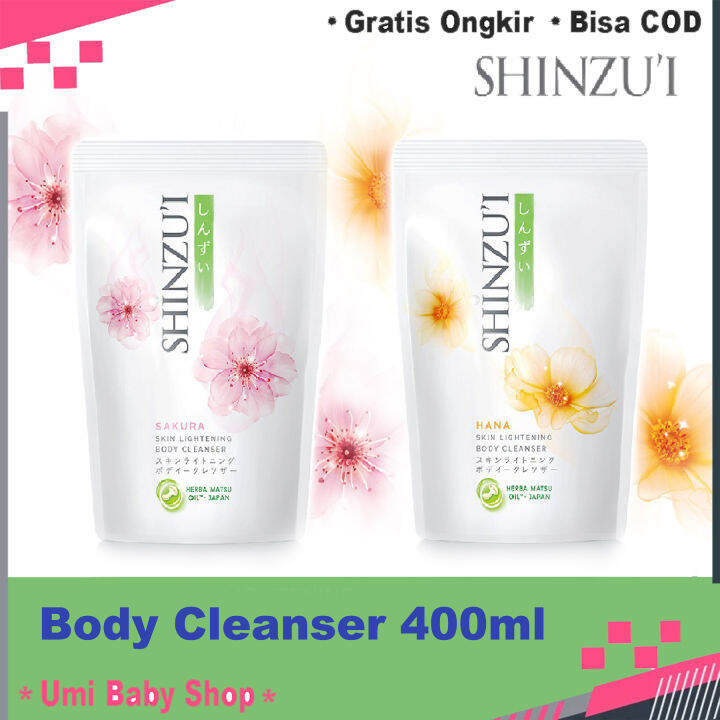 Shinzui Body Cleanser Refill Hana Sakura 400ml Sabun Mandi Dewasa - Umi ...
