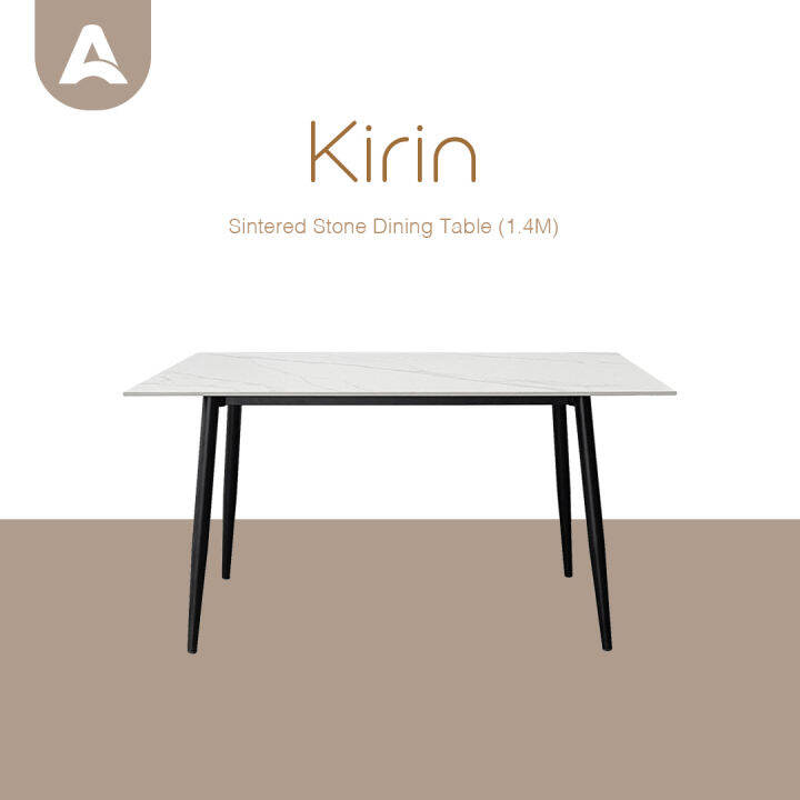 Arturo - Kirin Sintered Stone Top Dining Table (1.4M) | Lazada