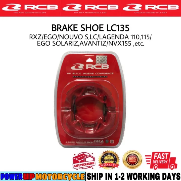 RCB BRAKE SHOE BREK SHOE LC135 LAGENDA SRL110 115 EGO NOUVO S LC NVX ...
